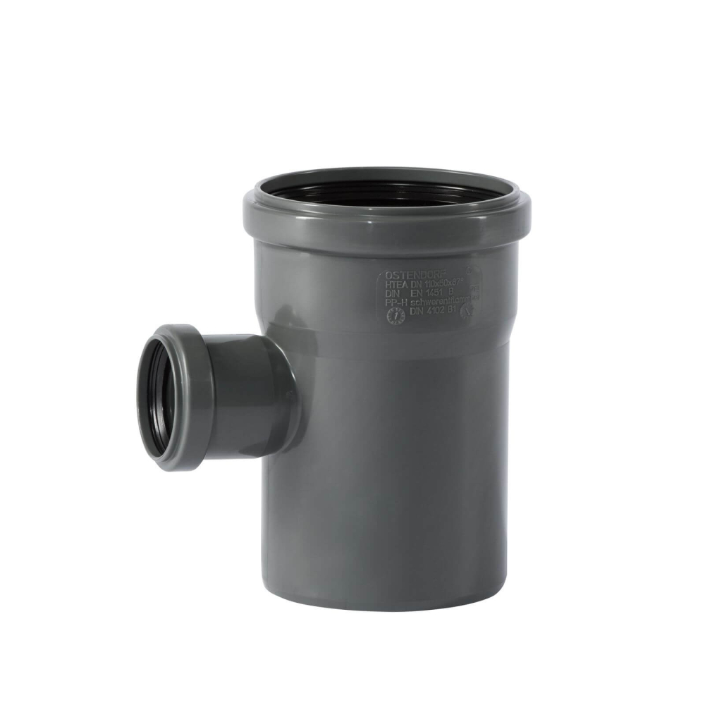 HT Abzweig DN110 x DN50 x 87°