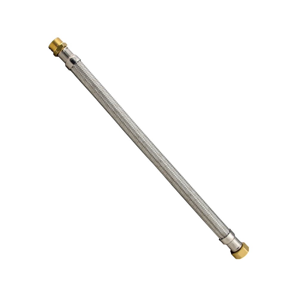 tucai Panzerschlauch mit HDPE Inliner, 1¼" Außengewinde x 1¼" Innenge