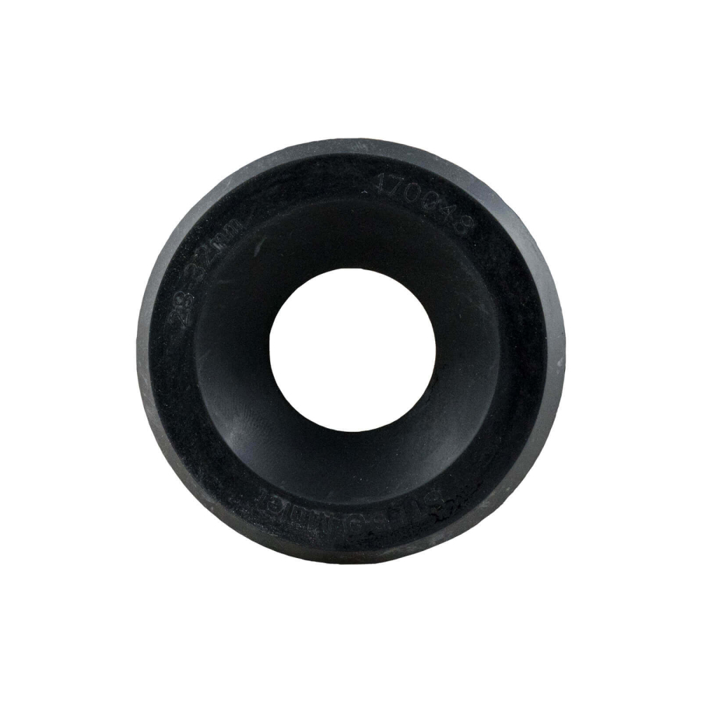 ASW Spülrohrverbinder Gummi schwarz D= 55 mm ohne Rosette für Drucksp