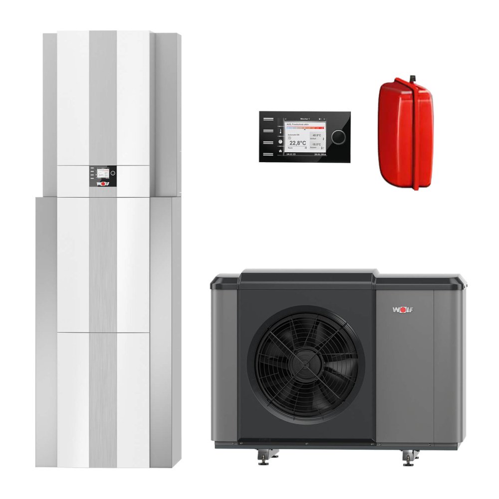 Wolf WP-Center CHC-Monoblock 10/200-35, inkl. CHA10/400V+Speicher+Puf