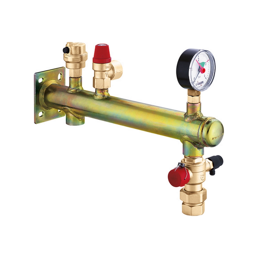 Caleffi Gefäßanschlussgruppe 3/4", DN 20, bis 20 kW, mit Schnellkuppl